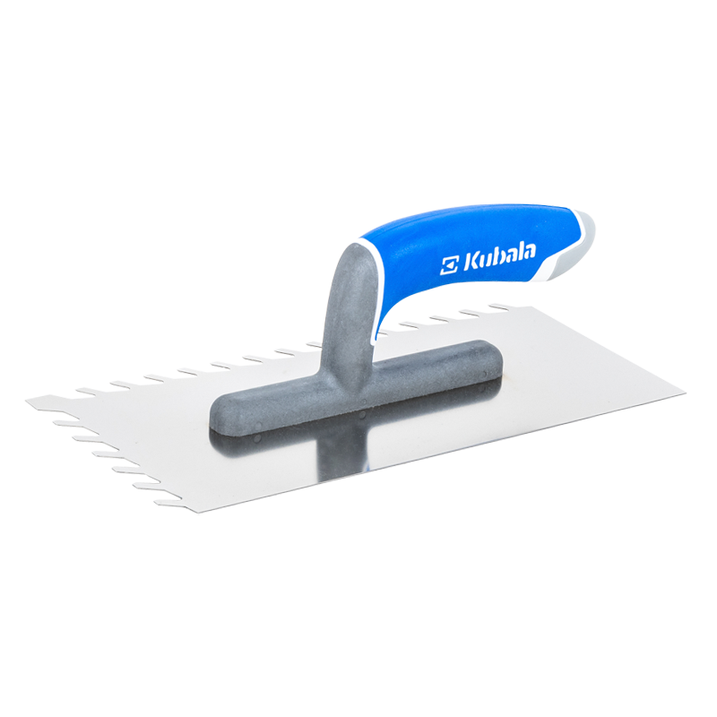 Kubala Stainless Steel Soft Handle Trowel With Skewed Notch 0268 ...