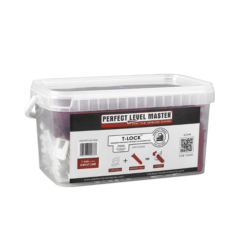 Perfect Level Master PLM T-LOCK Large Starter Kit Medium 6-14mm Clip ...