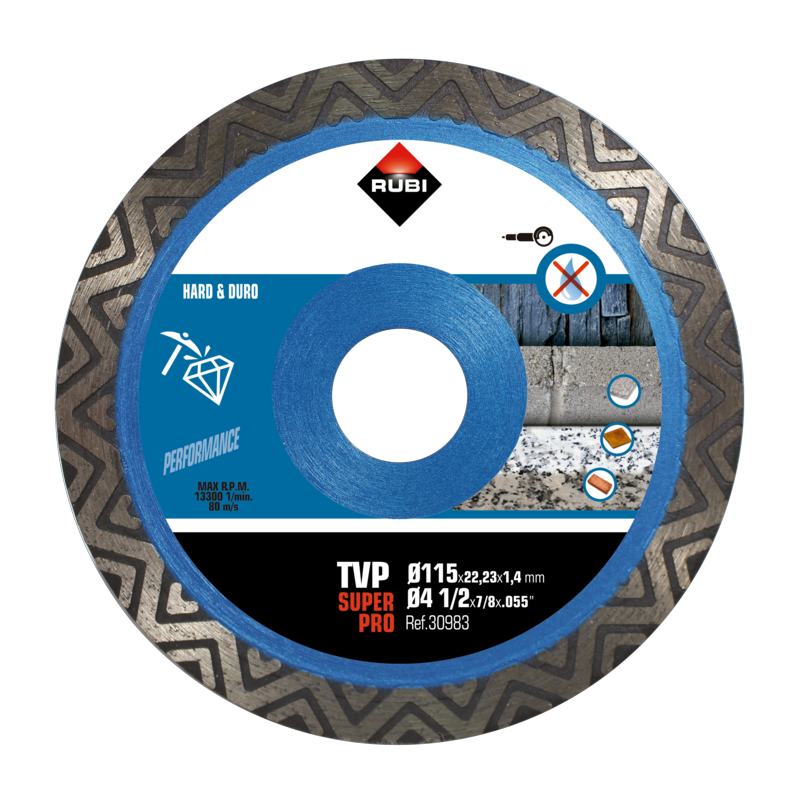 Rubi TVP Super Pro Hard Material Diamond Blade | Northants Tools