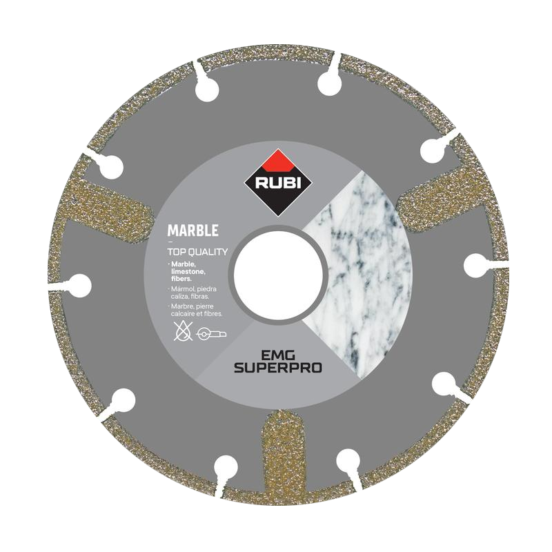 Rubi EMG Electroplated Marble Diamond Blade 115mm | Northants Tools