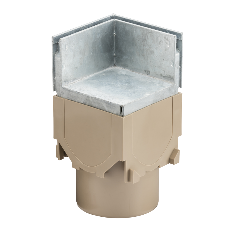 ACO RainDrain Brickslot B125 Corner Unit With Slotted Galvanised Steel ...