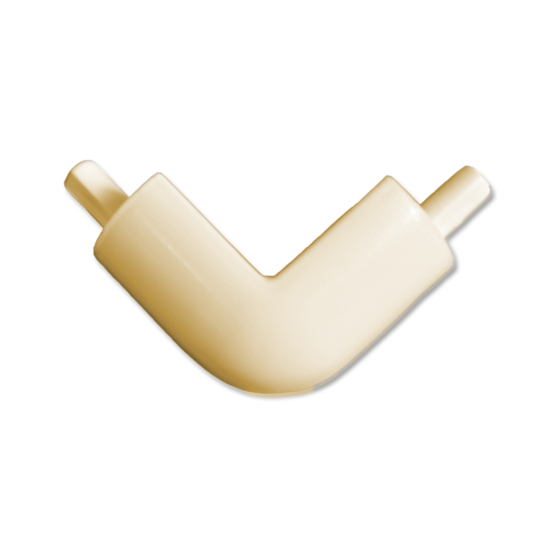 Contract Round Edge Preformed Plastic Corners (Single) Ivory ...