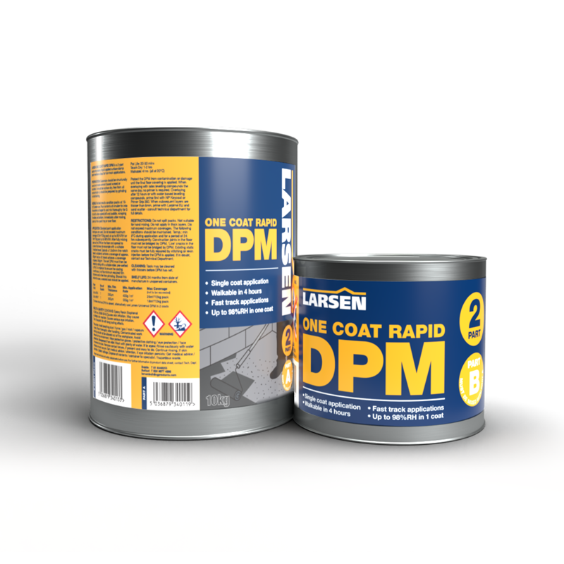 Larsen DPM One Coat Rapid 2 Pack Epoxy Damp Proof Membrane 10kg ...