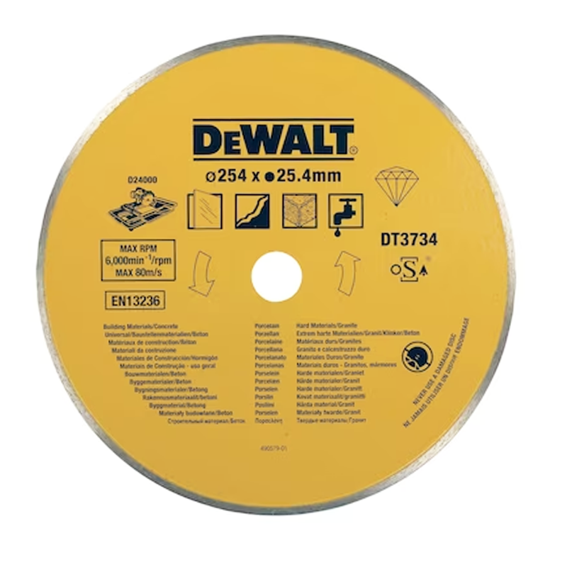 DeWalt 254mm x 25.4mm Premium Diamond Blade | Northants Tools