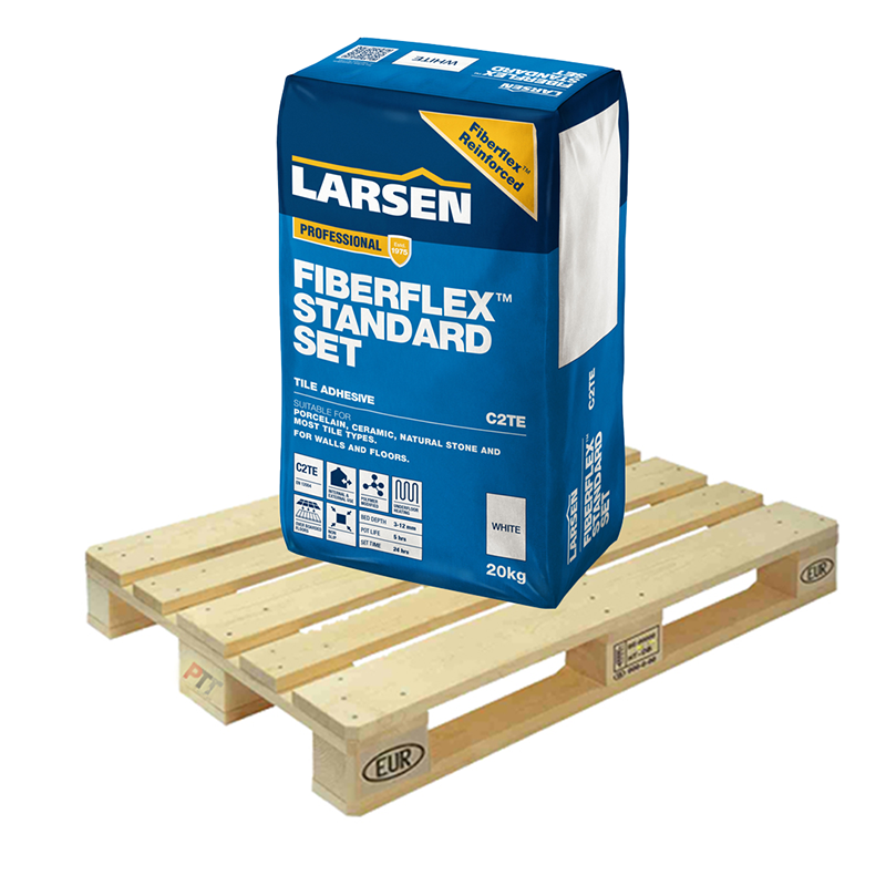 Larsen Professional Fibreflex Standard Set C2 Tile Adhesive White 20kg ...