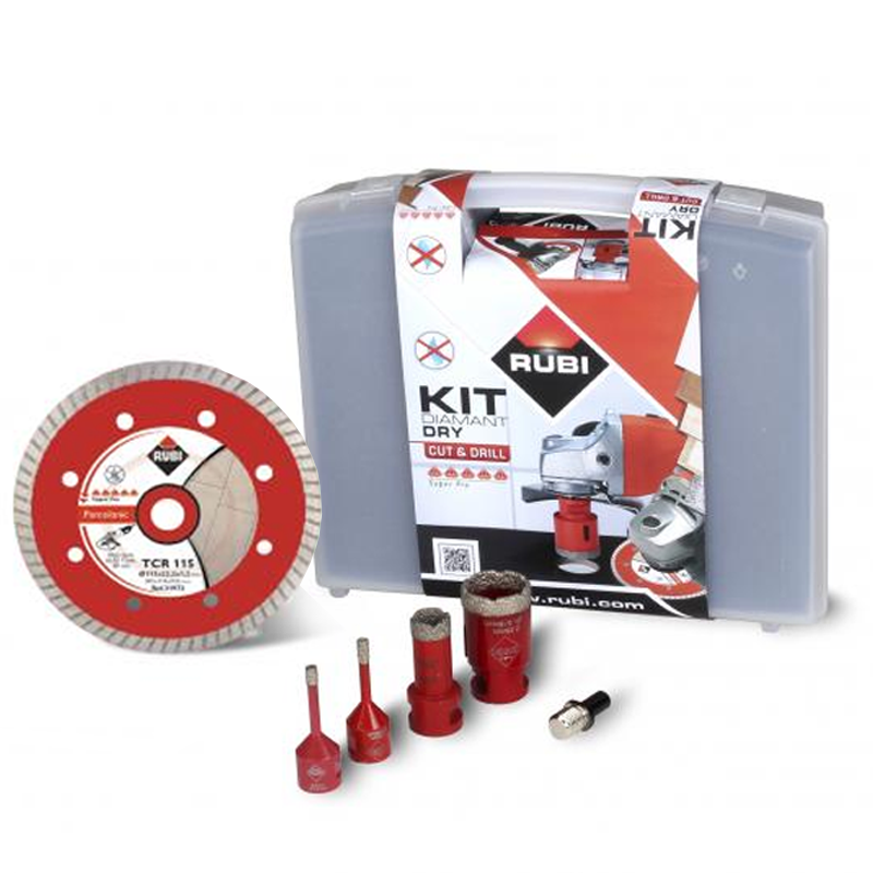 Rubi Dry Cut Bathroom Diamond Hole Cutter Set 68923 | Northants Tools