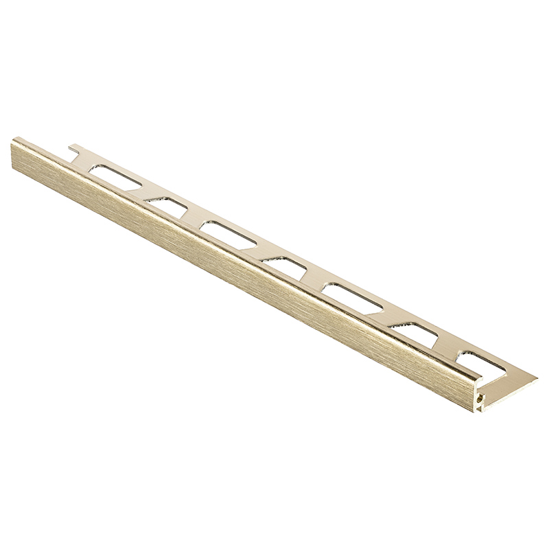 Schluter JOLLY-AMGB Straight Edge Brushed Brass/Gold Anodised Aluminium ...