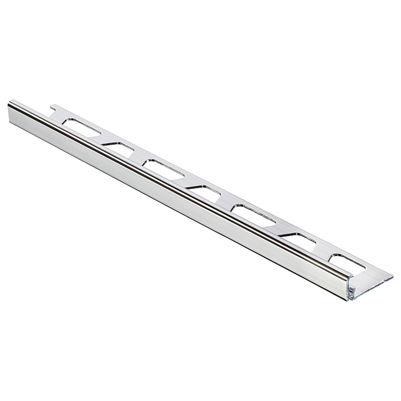 Schluter JOLLY-MC Straight Edge Chrome Plated Brass Tile Trim 2.5m ...