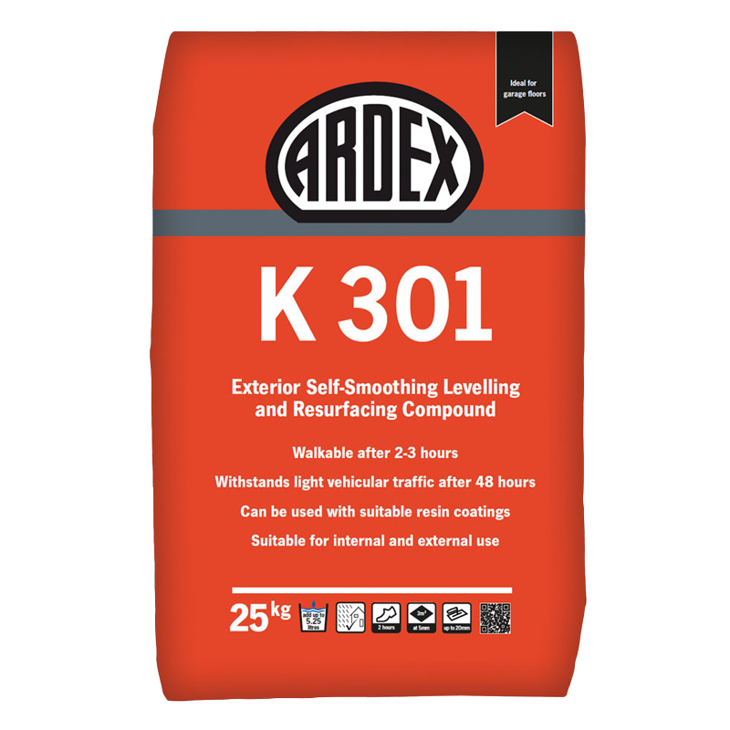 Ardex K301 External Self-Levelling Compound 25kg Grey | Northants Tools