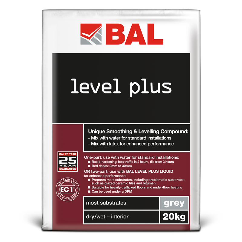 BAL Level Plus Unique Smoothing & Levelling Compound 20kg | Northants Tools