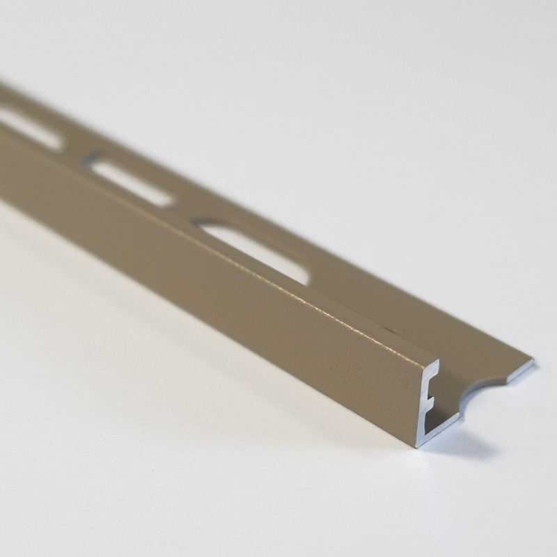 Mapei Color Aluminium Straight Edge Tile Trim 133 Sand 2.7m | Northants ...