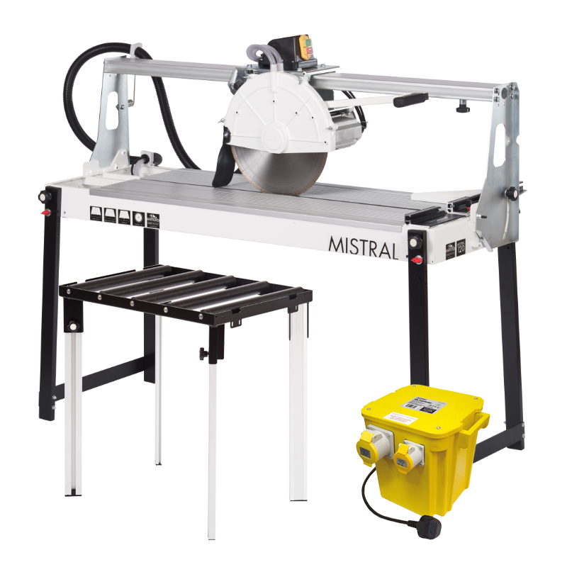 Raimondi Mistral 120 Bridge Wet Saw 110v Landscaping Kit With Extension ...