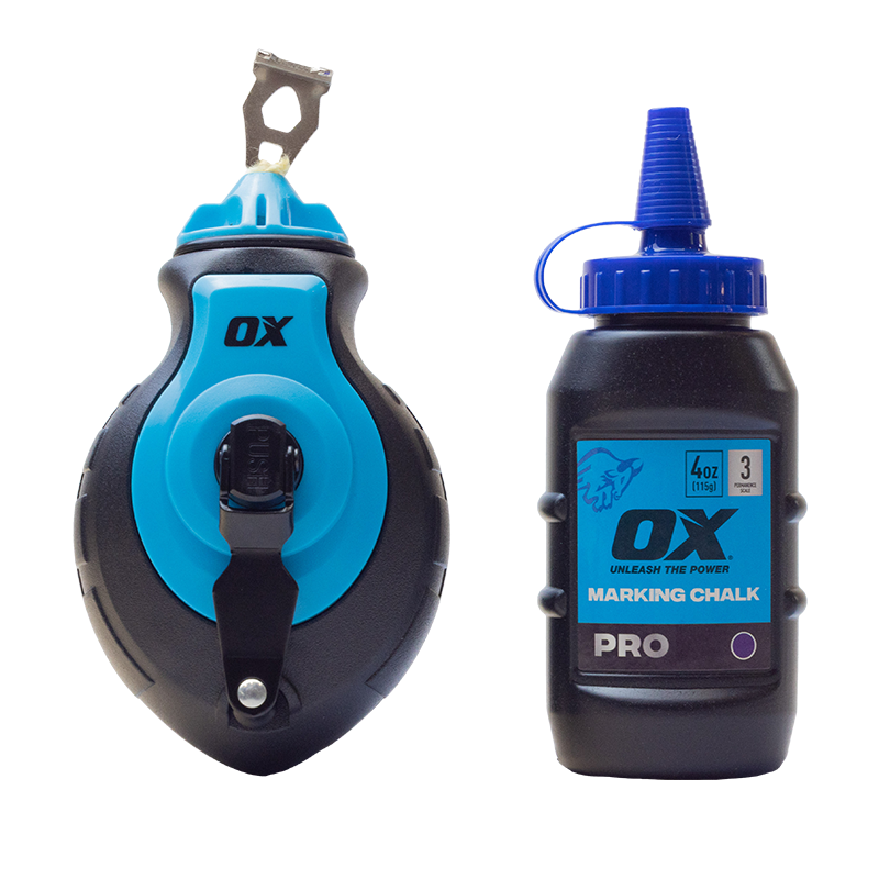 OX Tools Pro Aluminium Kevlar Chalk Line Reel And Refill 30m ...