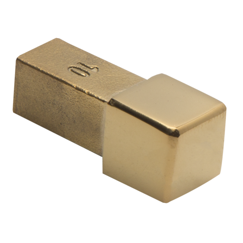 Genesis Polished Gold Stainless Steel Square Edge Contour Corners (2 ...