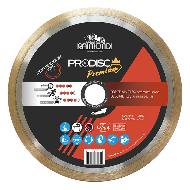 Raimondi Prodisc PREMIUM Continuous Rim High-Quality Diamond Disc ...