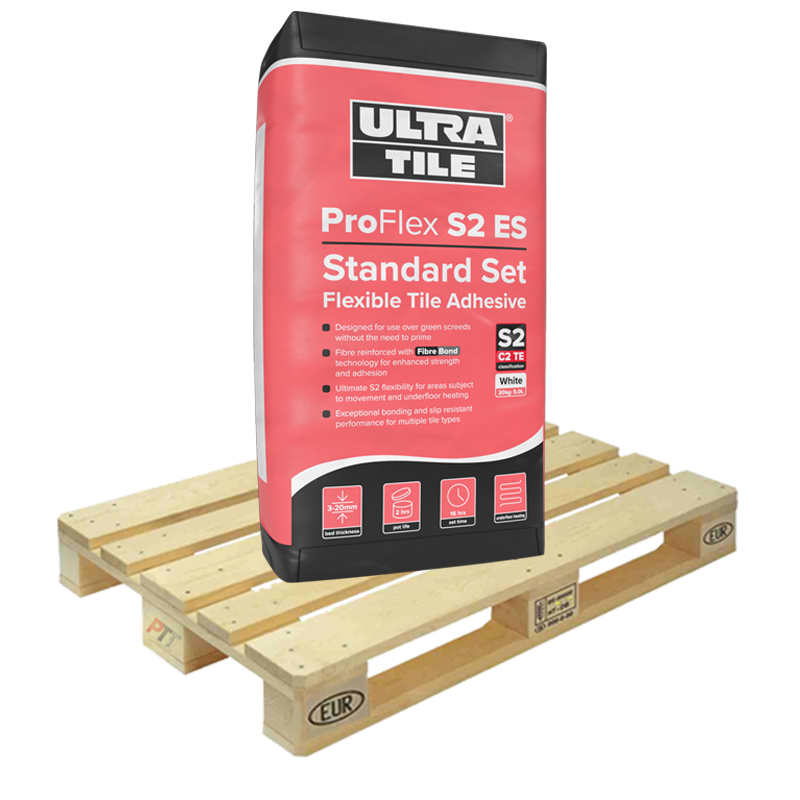 UltraTile ProFlex S2 ES Standard Set Flexible Tile Adhesive White 20kg ...