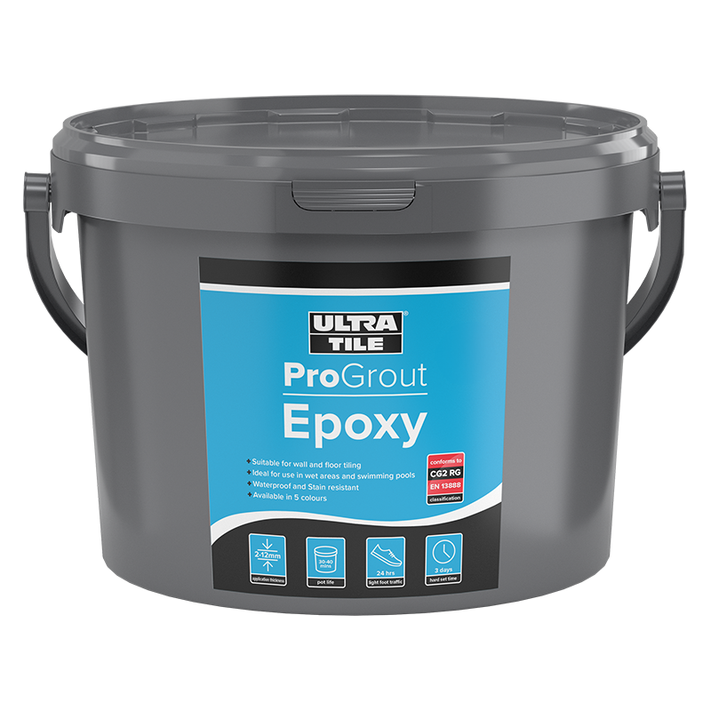 Ultra Tile ProGrout Water-Based Epoxy Resin Grout 3kg | Northants Tools