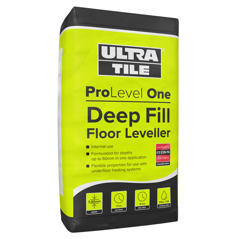 Ultra Tile Fix ProLevel One Deep Fill Self Levelling Compound 20kg ...