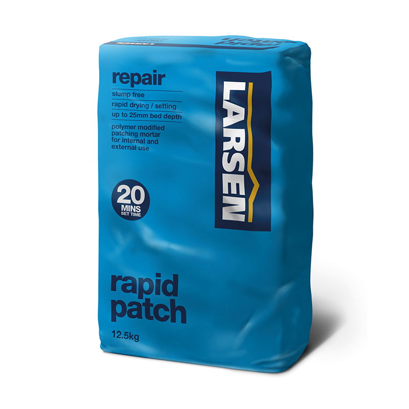 Larsen Rapid Patch Cement Patching Mortar Light Grey 12.5kg | Northants ...