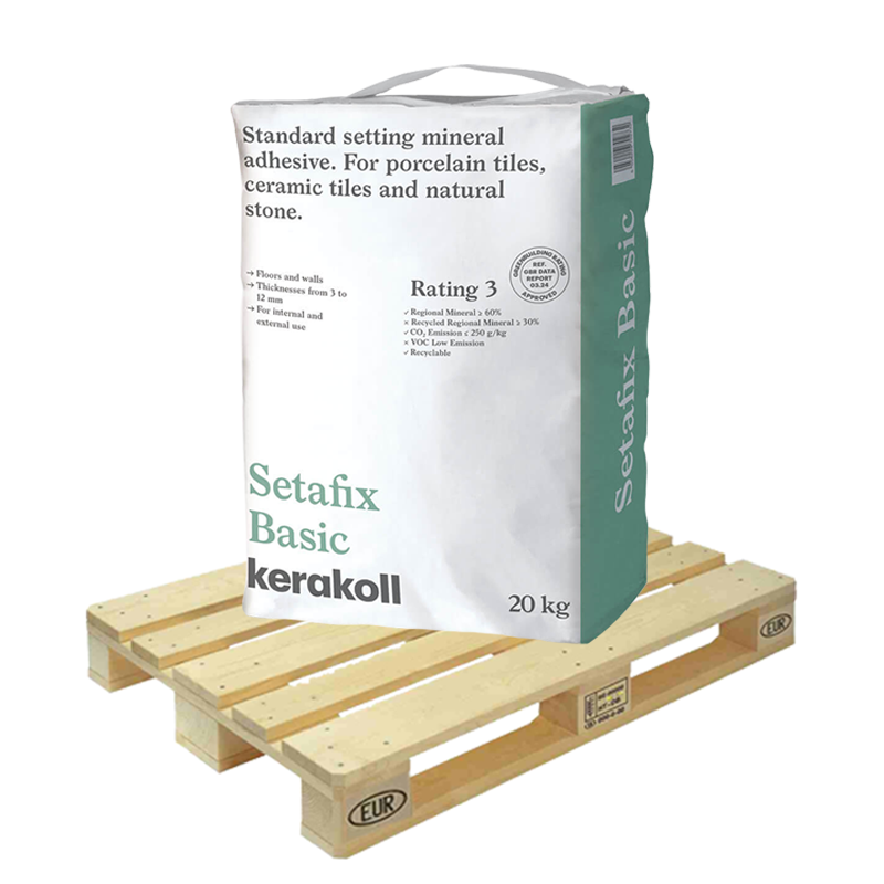 Kerakoll Setafix Basic Standard Setting C2 Adhesive Grey 20kg Half ...