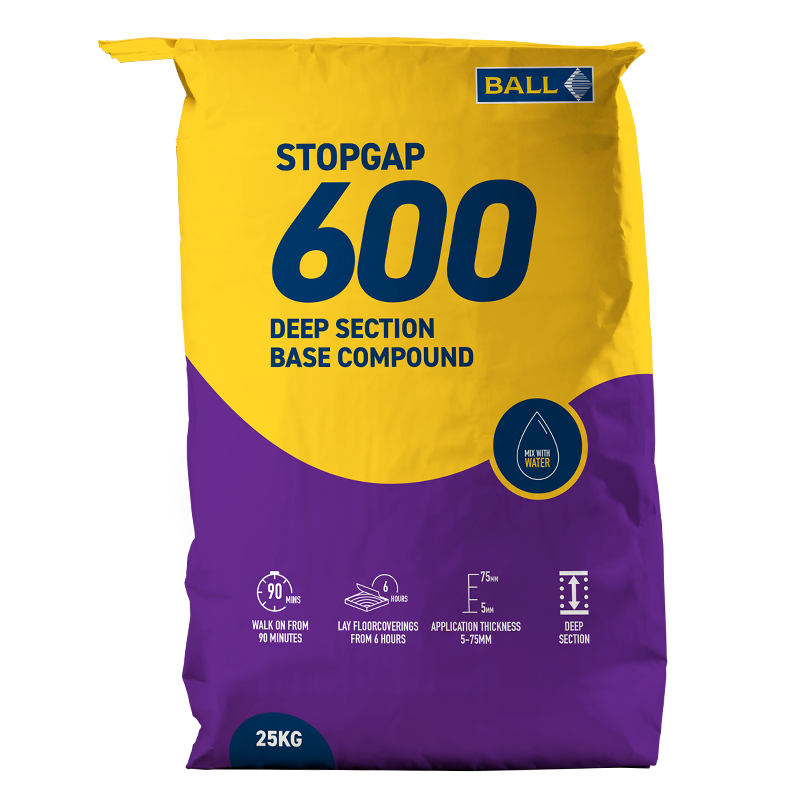 F. Ball STOPGAP 600 Deep Section Base Compound 25kg | Northants Tools