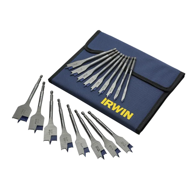 IRWIN Blue Groove 4X Flat Bit Set, 17 Piece | Northants Tools
